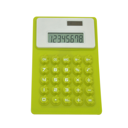 8 Digit Dual Power Flexible Silicone Calculator, High Quality 8 Digit ...