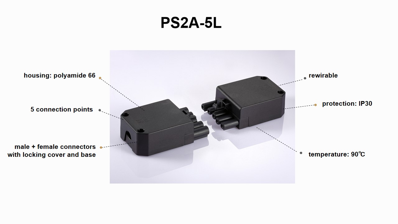 5 Poles Electric Pluggable Connectors, High Quality 5 Poles Electric ...