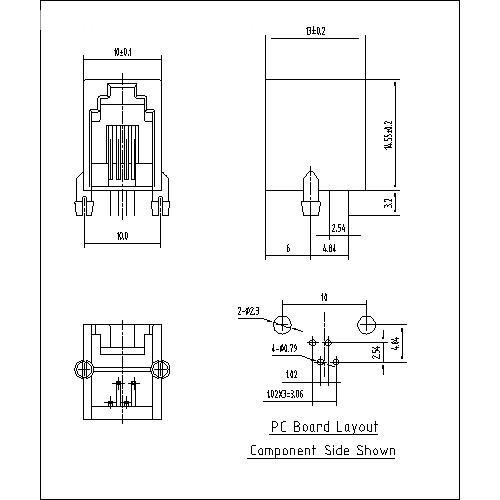 4p4c Rj11 Jack Side Entry Full Plastic, High Quality 4p4c Rj11 Jack Side Entry Full Plastic on ...