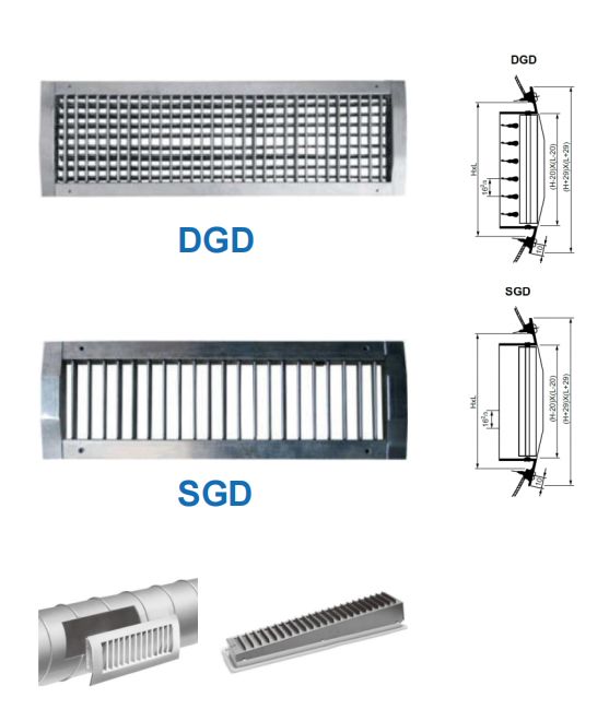 Hvac Double Deflection Grille, High Quality Hvac Double Deflection ...