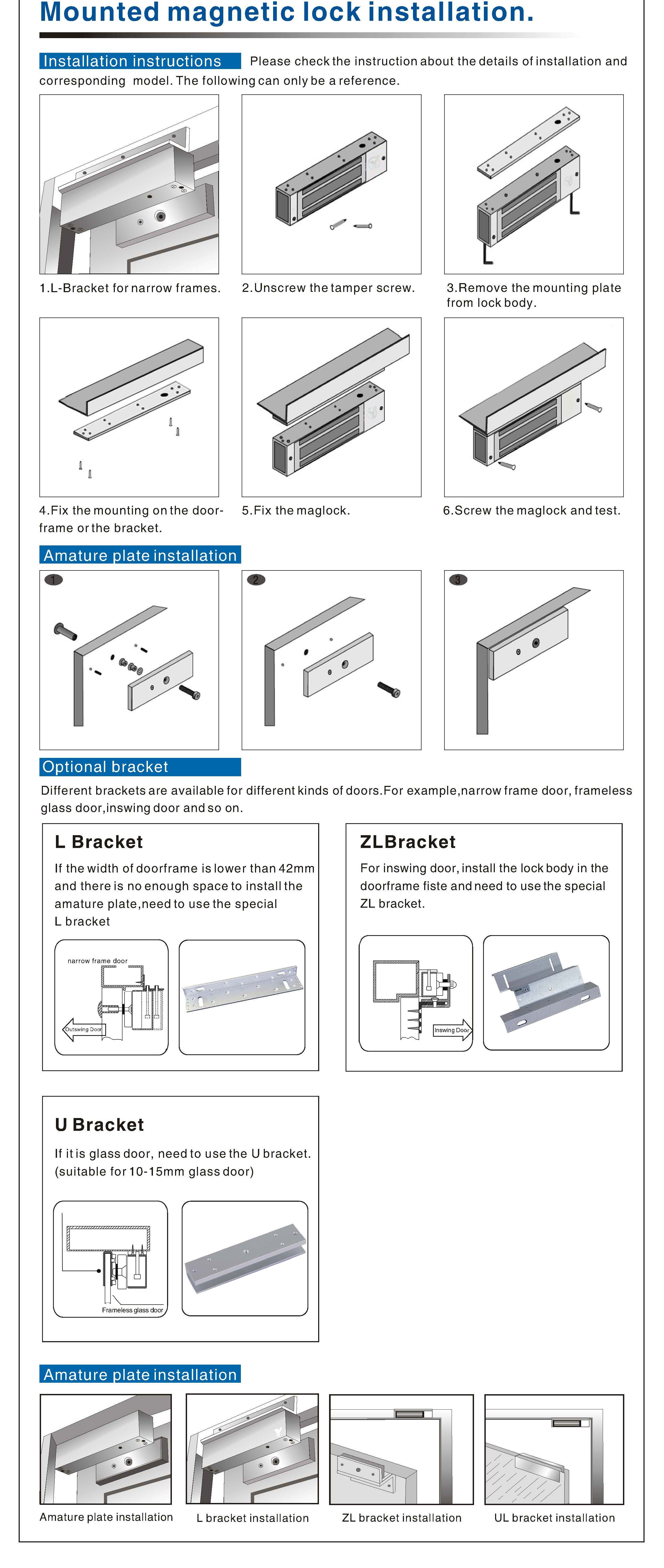 300kg Electric Magnetic Door Lock Device, High Quality 300kg Electric ...