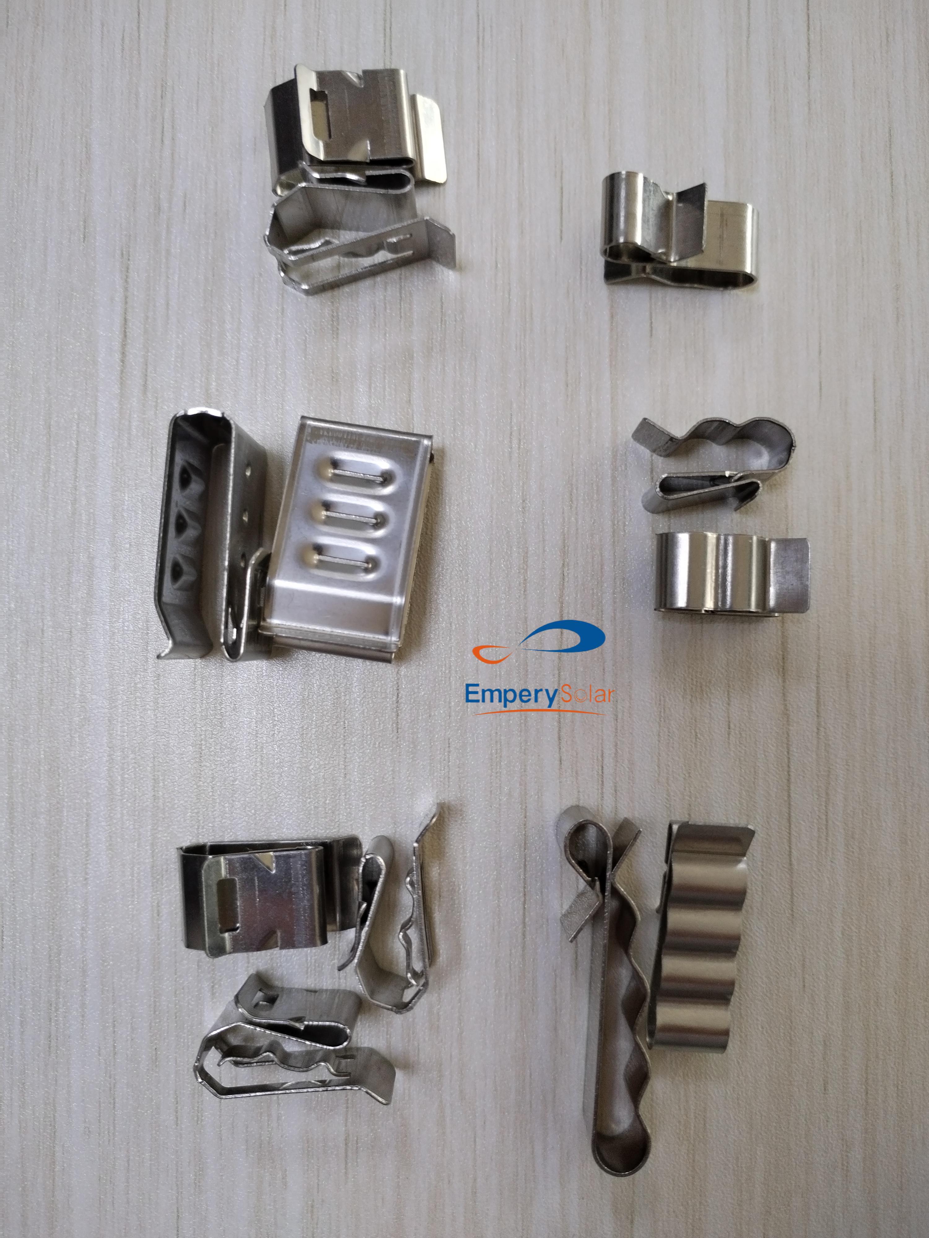 Stainless Steel Cable Clips For Sorting Solar Energy System Wires And ...