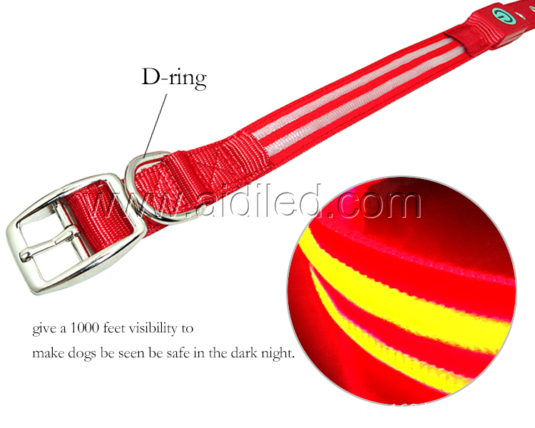 Bright Light Up Luminous Flashing Dogs Collars, High Quality Bright ...