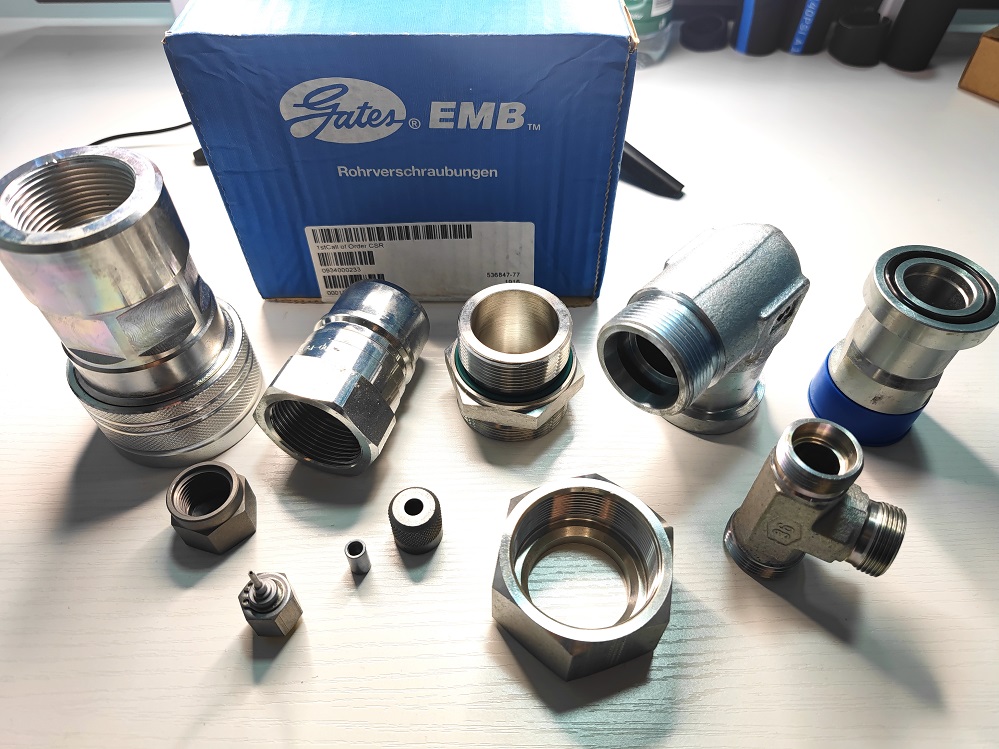 Gates Emb Top Level Steel Hydraulic Hose Adapter - Jic Thread, High ...
