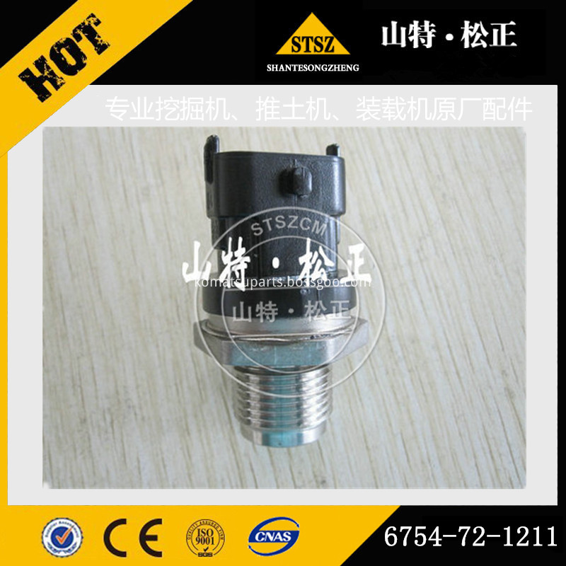 Pc200-8 เซ็นเซอร์ความดัน 6754-72-1211 Komatsu รถขุดอะไหล่ คุณภาพสูง ...