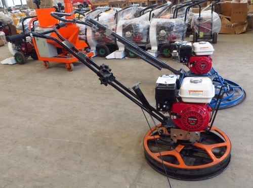 Pedestrian Manual Push Power Trowel Concrete Finishing Trowel Machine ...