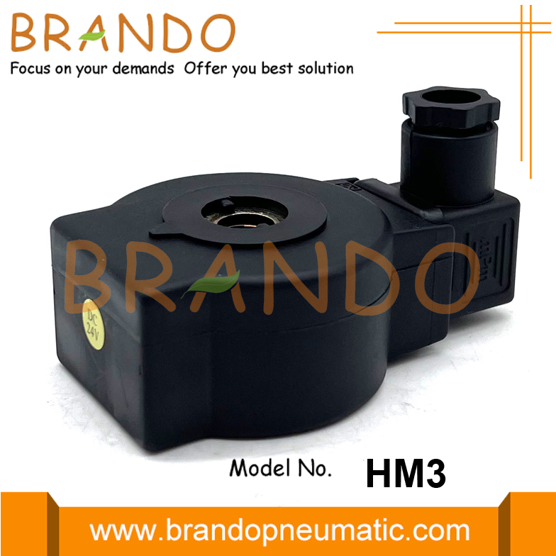 Castel Type HM3 Solenoid Valve Coil 12VDC 24VDC China Manufacturer