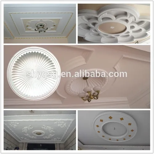 Interior Decorative Rococo Style Plaster Ceiling Moulding Gypsum Domes, High Quality Interior ...
