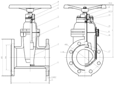 Din En1171 Flanged Resilient Nrs Gate Valve, High Quality Din En1171 ...
