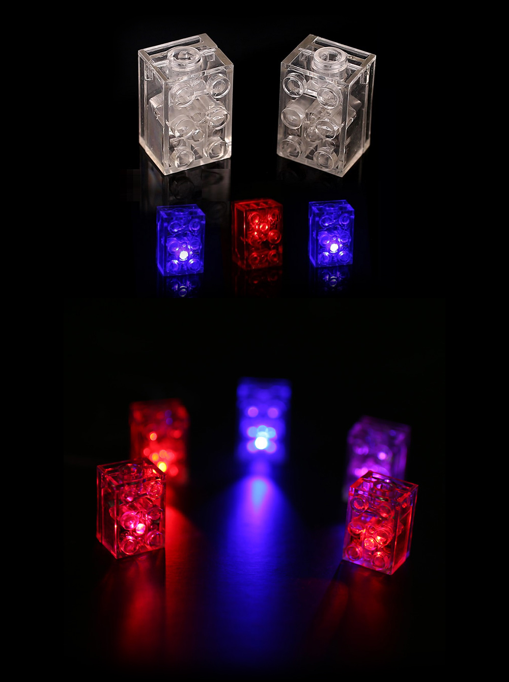 10pcs 2*3 Brick lighting Building blocks Bulk Exhibition DIY Compatible ...