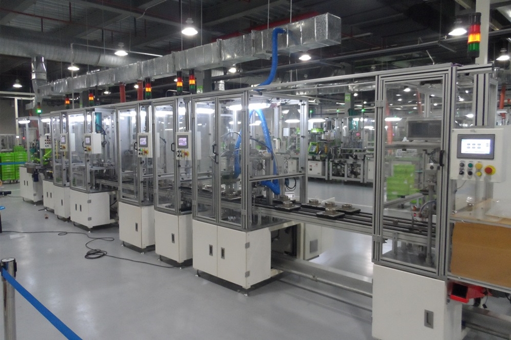 automated electromagnetic switch assembly line
