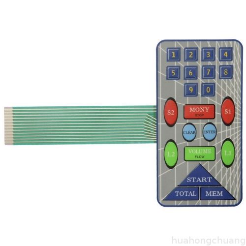 Silicone Rubber Keypads , Membrane Switch Overlay Customized, High ...