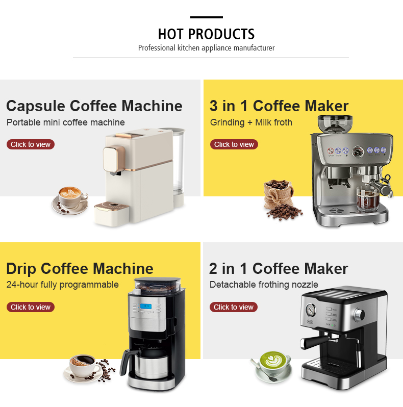 15 Bar Semi-automatic Electric Espresso Machine With Taper Grinder And ...