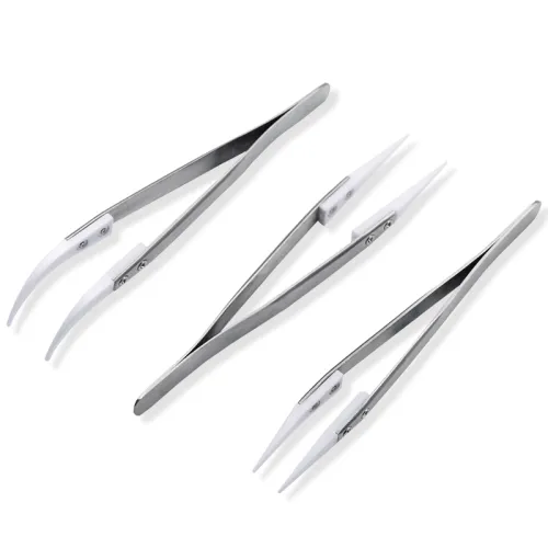 New Non Conductive Ceramic Tweezers Ic Smd Smt Tweezers Heat Resistant ...