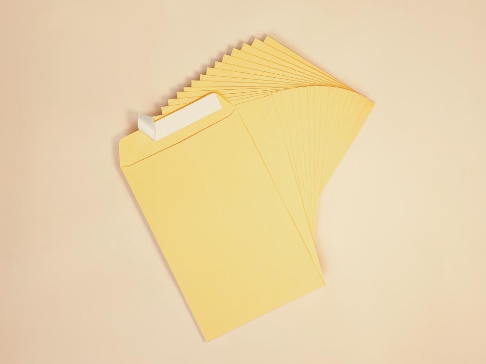 Custom Printed A5 Kraft Paper Envelope Bags, High Quality Custom ...