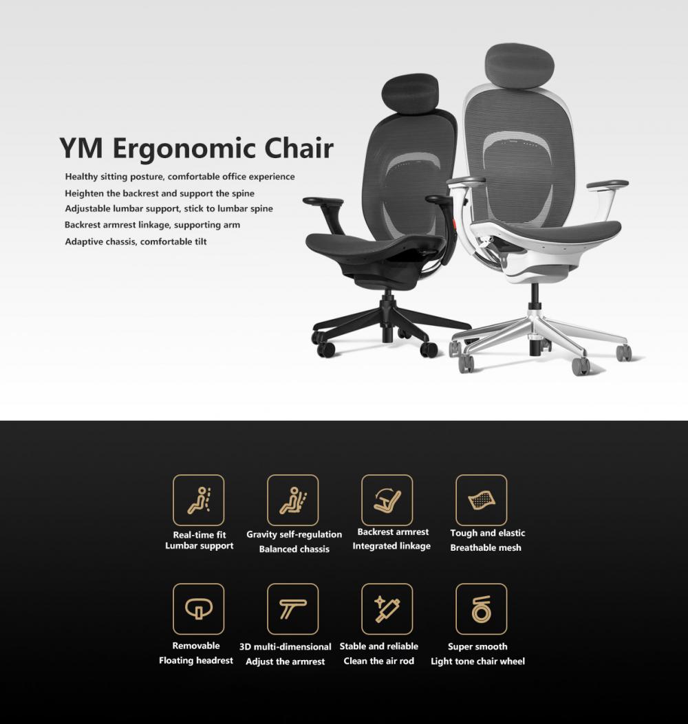 Yuemi Ergonomic Computer Chair Adjustable Office Chair, High Quality ...