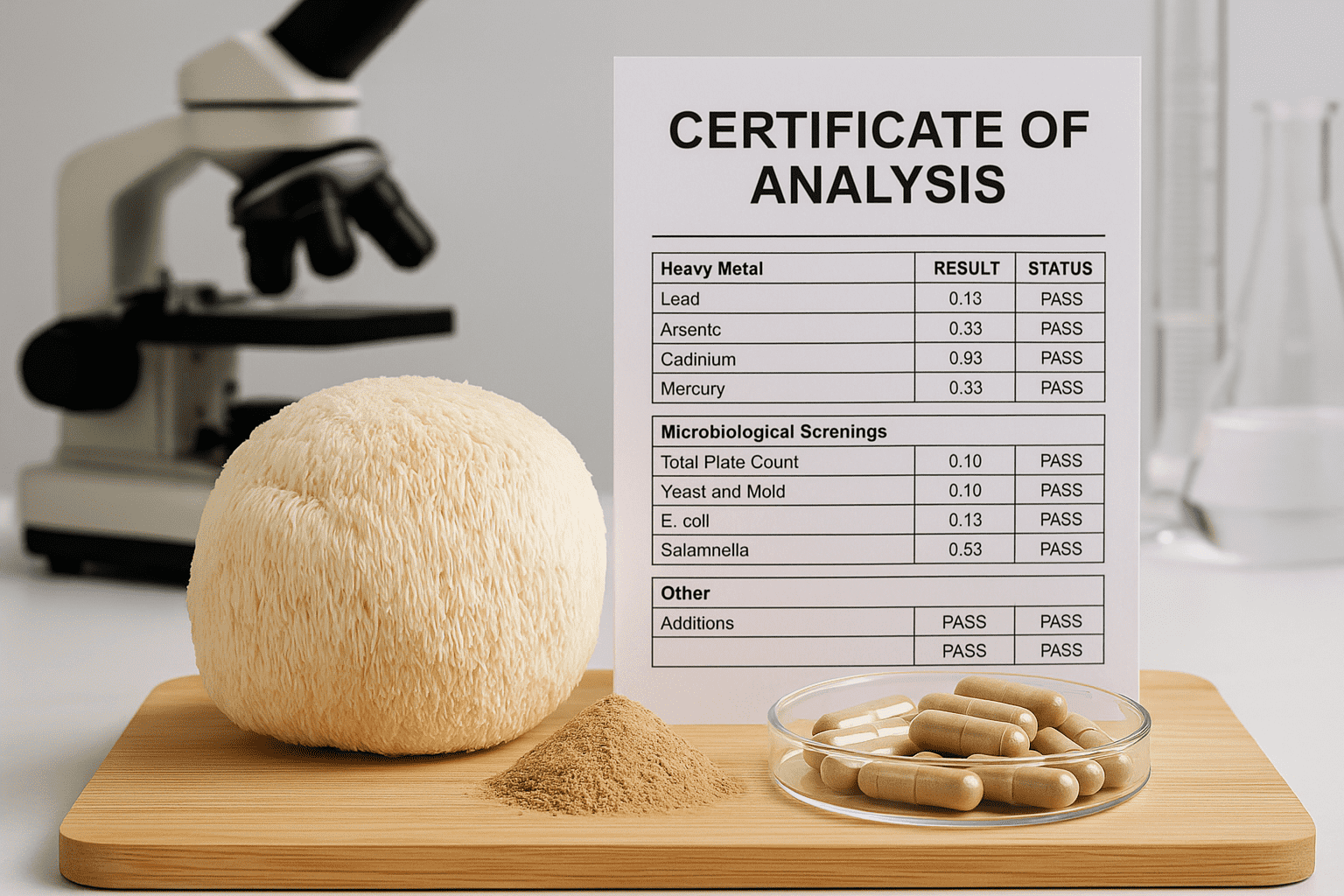 Lion’s Mane CoA and Third-Party Lab Testing: Our Commitment to Quality ...