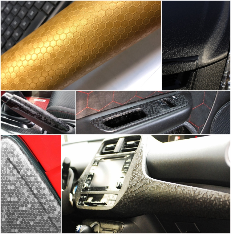 Auto Body Honeycomb Vinyl Skin Car Film Vinyl, High Quality Auto Body ...