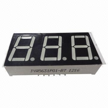 Three-digit 7-segment Led Display, White Color Led Display, High Quality Three-digit 7-segment ...