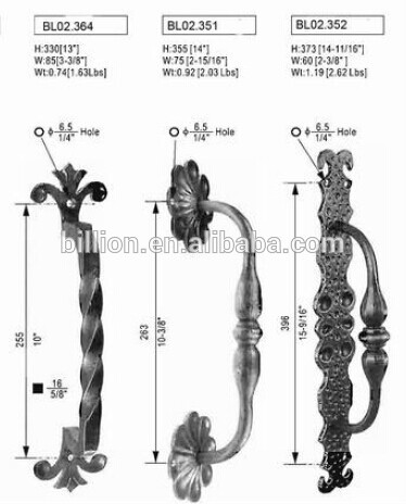 Wrought Iron Knob Main Gate Handles, High Quality Wrought Iron Knob ...