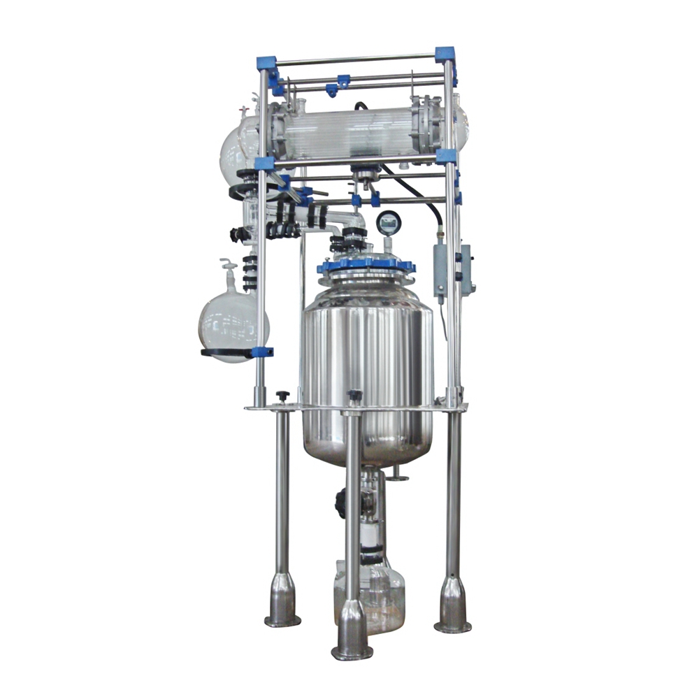Glass Agitator Jacketed Reactor/ Laboratory Reaction Vessel, High ...