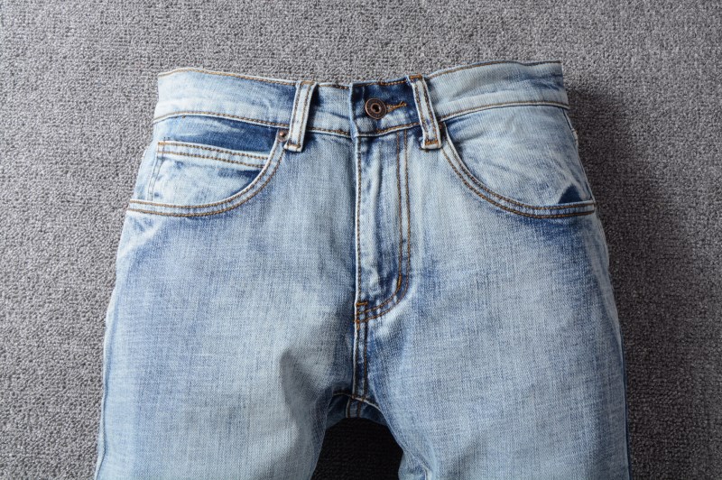 Mens Gradient Color Pencil Jeans High Quality Mens Gradient Color Pencil Jeans On