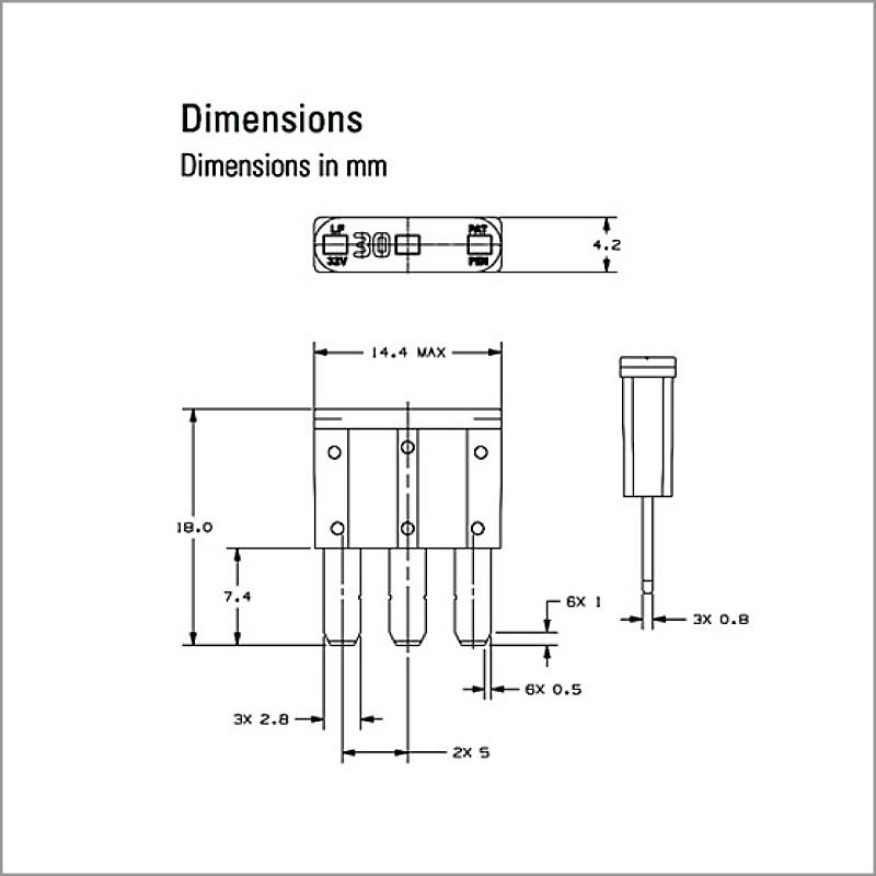 Nylon Micro3 Fuse Blade Fuses สำหรับรถยนต์อัตโนมัติ คุณภาพสูง Nylon ...