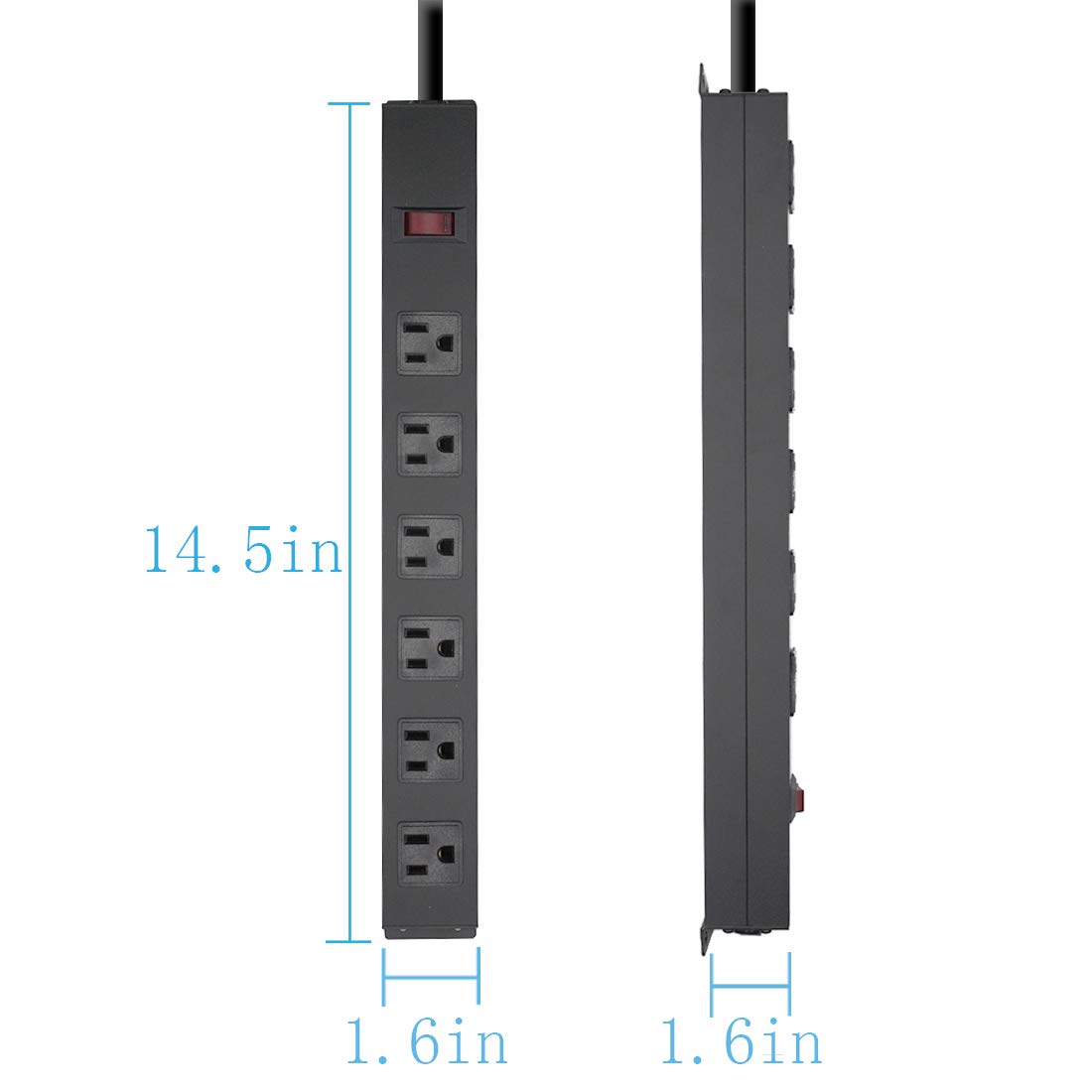 Heavy Duty 110v Aluminium Extension Sockets Power Strip For Furniture ...