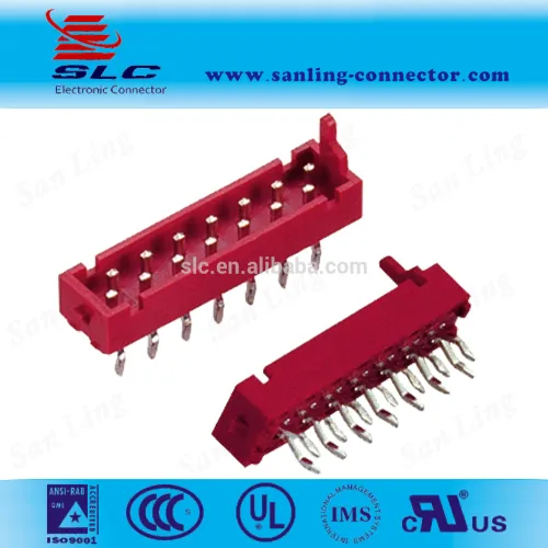 1.27mm Pitch Female Micro Match Connectors,dual Row, Straight ,red ...