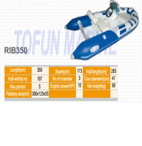 Rib Inflatable Hypalon Pvc Boat (rib350), High Quality Rib Inflatable ...