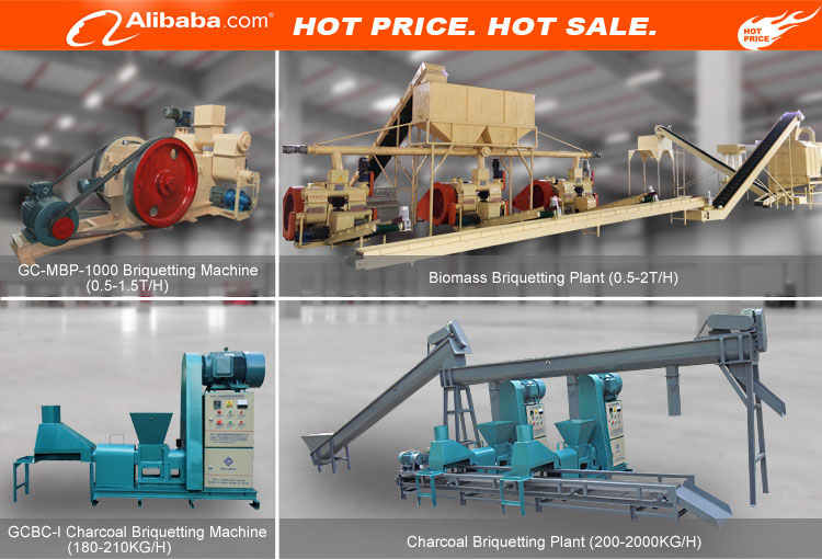 Gemco Biomass Briquetting Machine For 1-2 Ton Wood Briquettes ...