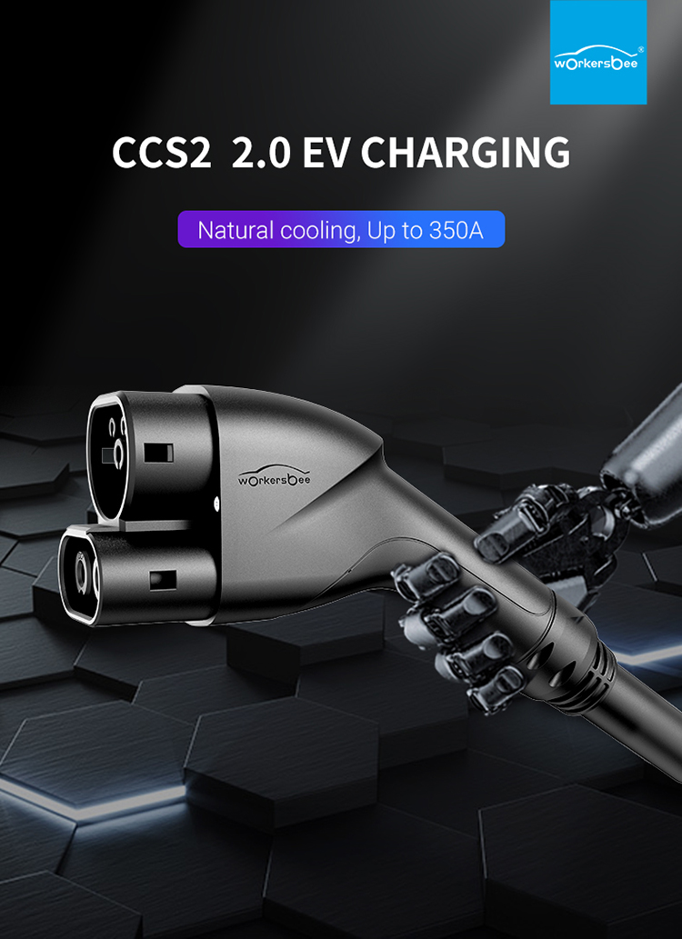 Workersbee Dcfc Ev Charging Connector With Cable Ccs2 Liquid-cold Dc ...
