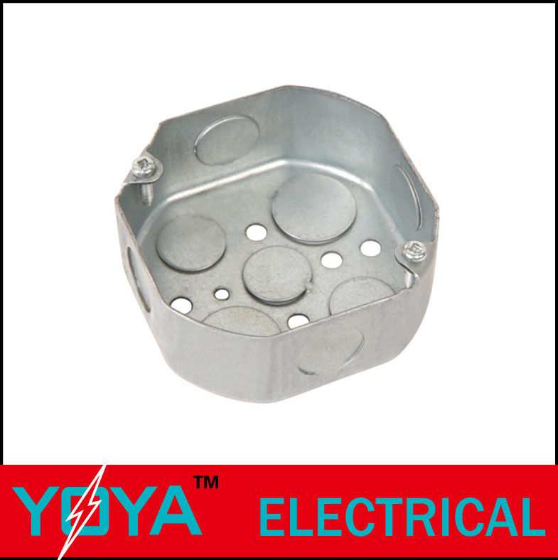 Octagonal Conduit Box With Cover , Galvanized Steel Electrical Conduit ...