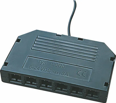 12v 6 Way Splitter Box Led Lighting Distributors For Cabinet Led ...