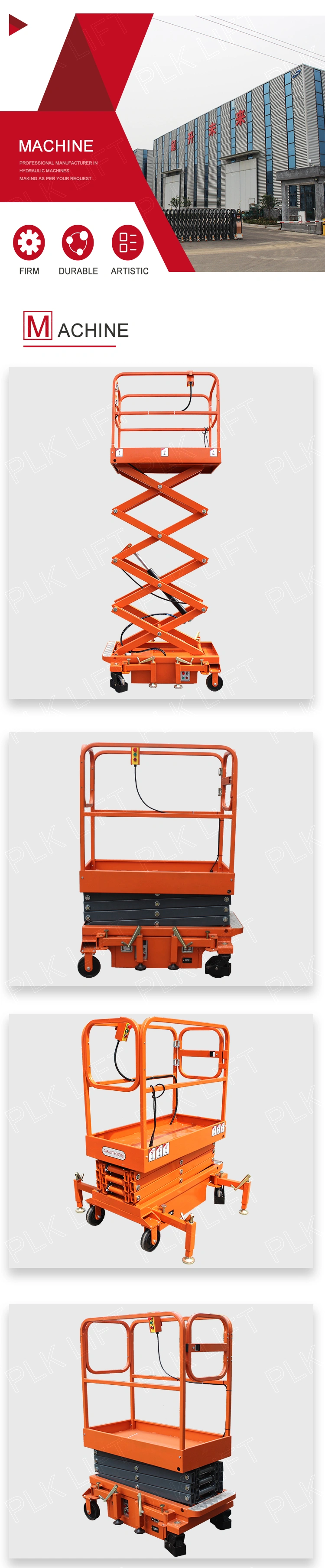Manual Moving Semi Electric Mini Scissor Lift, High Quality Manual ...