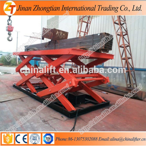 Germany Client's Fixed Scissor Lift Platform Customized Heavy Duty ...