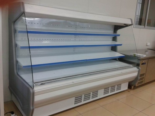 Refrigeration Display Cabinet For Supermarket Produce Case 110v, High ...