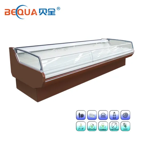 Fresh Meat Open Display Fridge Commercial Meat Freezer Refrigerator ...
