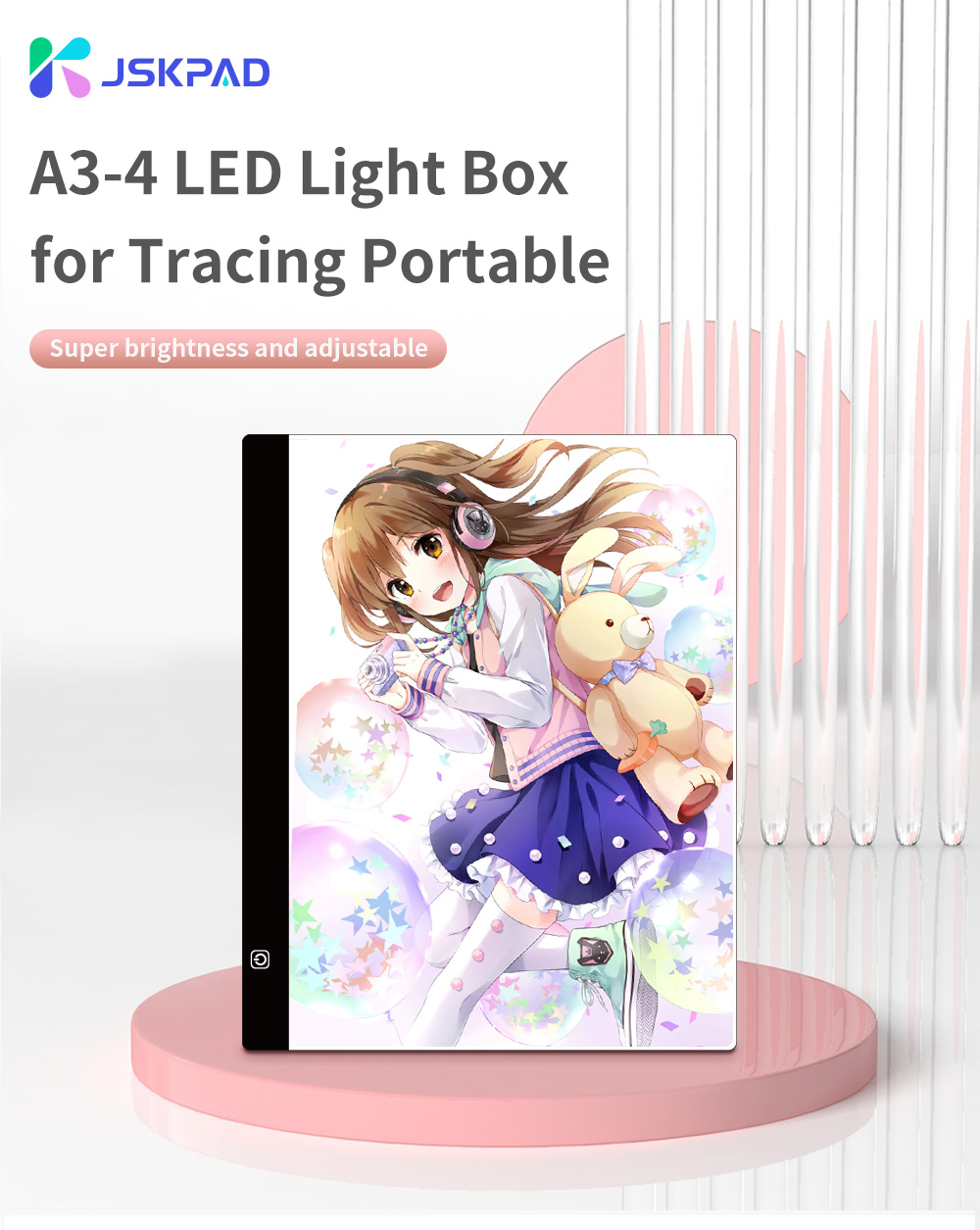 Jskpad Menggambar Sketsa Tablet Led Tracing Pad A3, kualitas tinggi ...