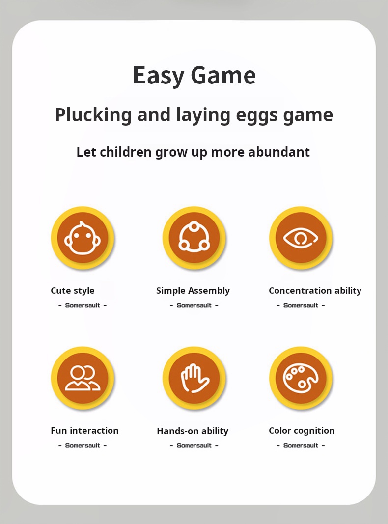 Interactive Cartoon Hen Toy: Funny And Educational Egg-laying Game For ...