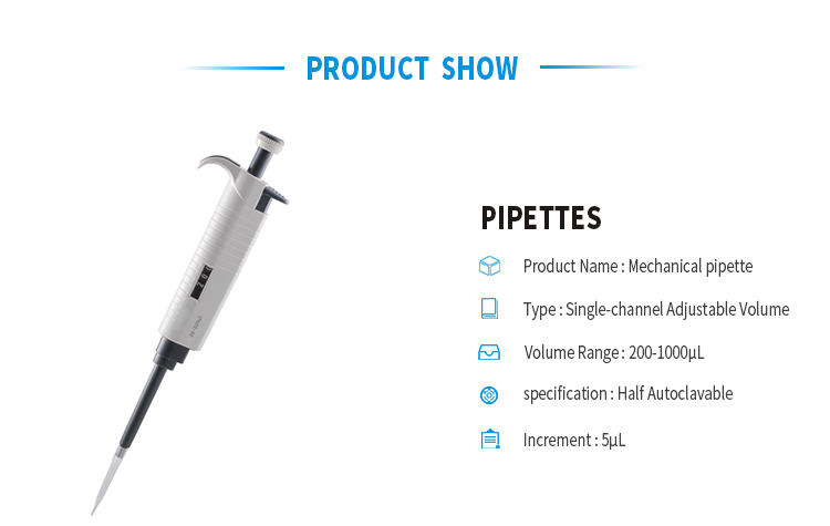 Single Channel Volume Adjustable Micro Pipettes/micropipette/pipettor ...