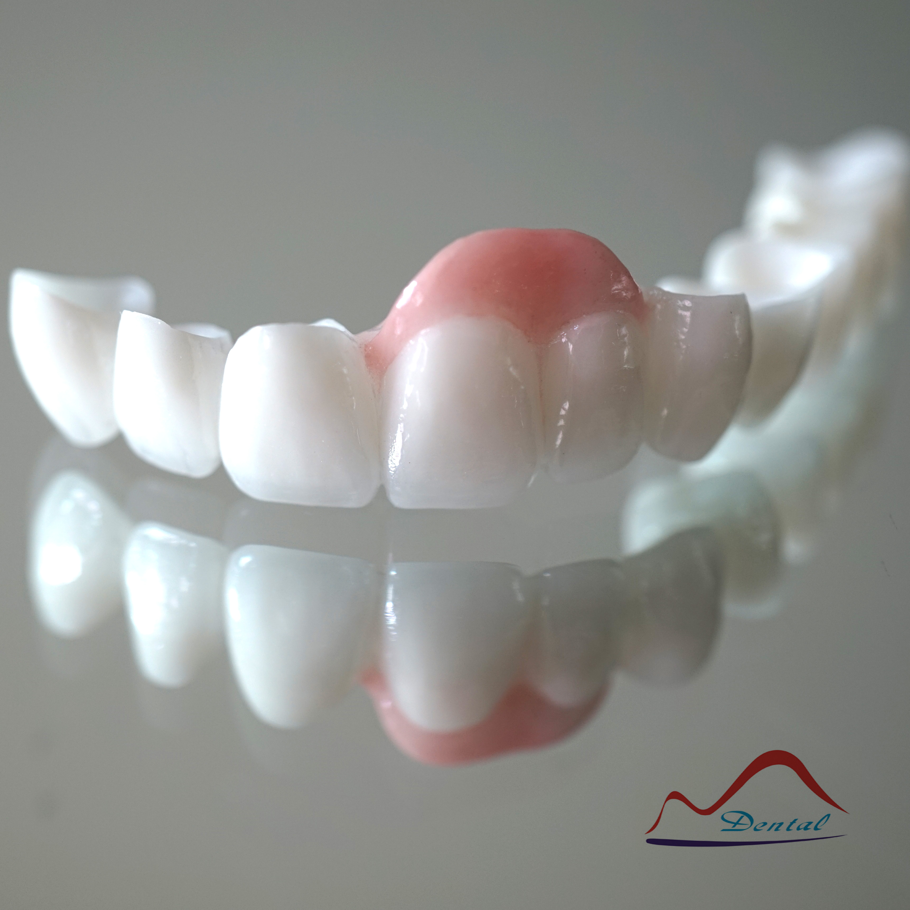 3shape Zirconia Bridge With Gum Porcelain, High Quality 3shape Zirconia ...