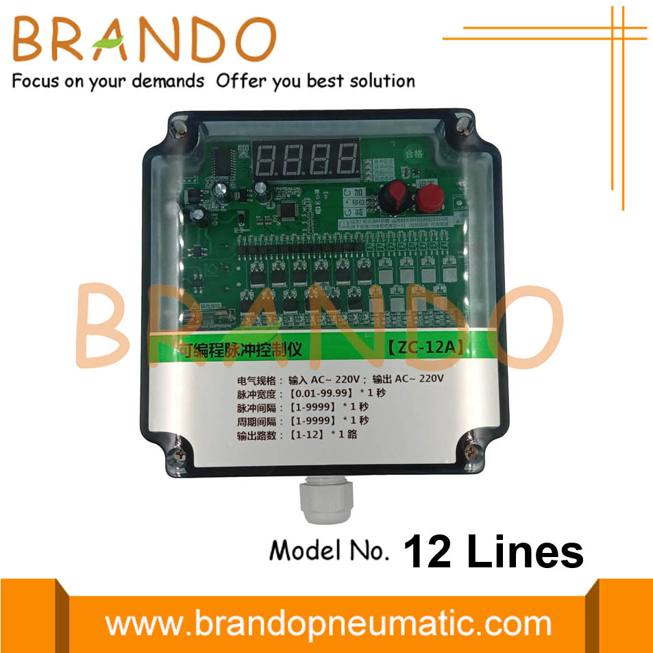 12 Lines Sequential Timer Board Jet Pulse Controller China Manufacturer