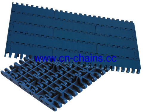 Slat Top Plastic Modular Conveyor Belt With Positrack , High Quality ...