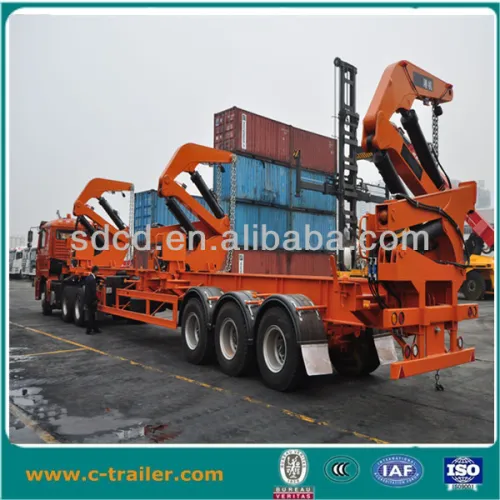 Cimc Self Loading Trailors Two Crane Side Loading Container Trailer ...