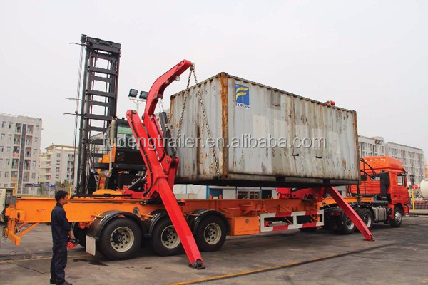 Side Loading 40 Ft Container Trailer & 20 Ft Container Lift Truck, High ...
