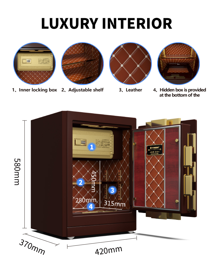 Safes Fingerprint Lock Safes Luxury Interior Safe คุณภาพสูง Safes ...