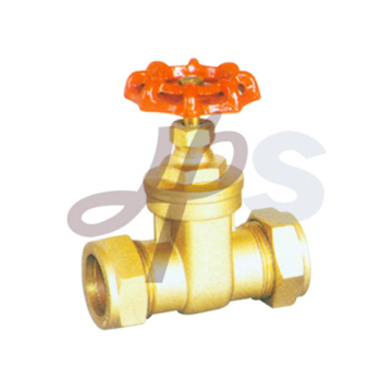 Brass compression gate valve for copper tube China Manufacturer