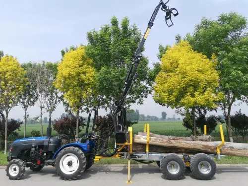 Hydraulic Timber Loading Traile Wood Trailer, High Quality Hydraulic ...