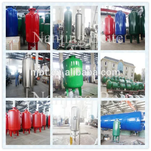 Diaphragm Pressurized Water Tank, Pressure Tank Bladder, High Quality ...